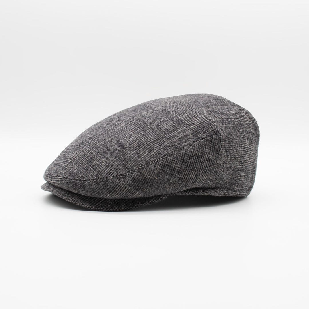 Wool Flat Cap: Gray Irish Newsboy Style - Etsy