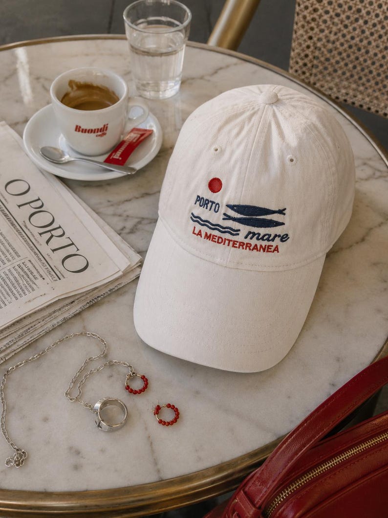 Unisex White Summer Hat Mediterranean Summer Style, Italian Riviera ...