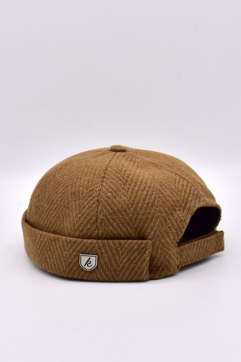 Women Winter Docker Hat Brown | Minimal Beanie Cap | European Style ...