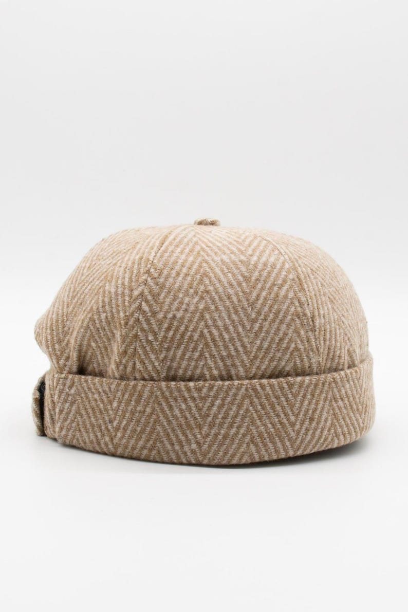 Women Winter Docker Hat Brown | Minimal Beanie Cap | European Style ...