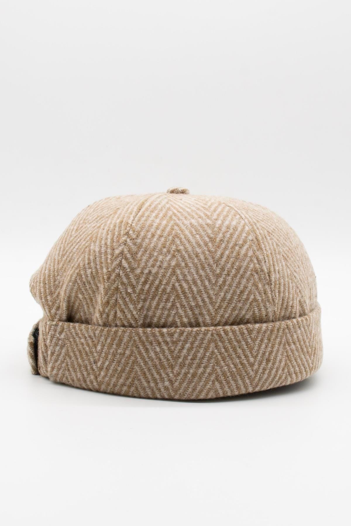 Women Winter Docker Hat Brown | Minimal Beanie Cap | European Style ...