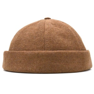 Wool Docker Cap: Brimless Sailor Fisherman Hat - Etsy
