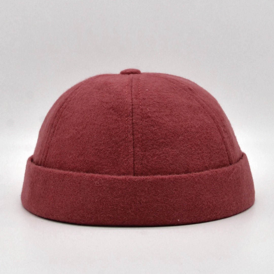 Wool Docker Cap: Unisex Brimless Sailor Skullcap - Etsy