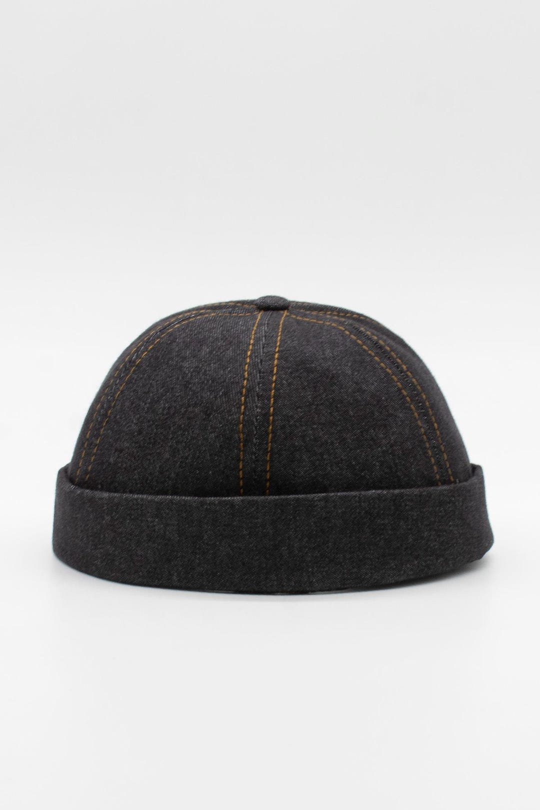 Denim Docker Cap: Adjustable Brimless Sailor Hat, Y2K Urban Fashion - Etsy