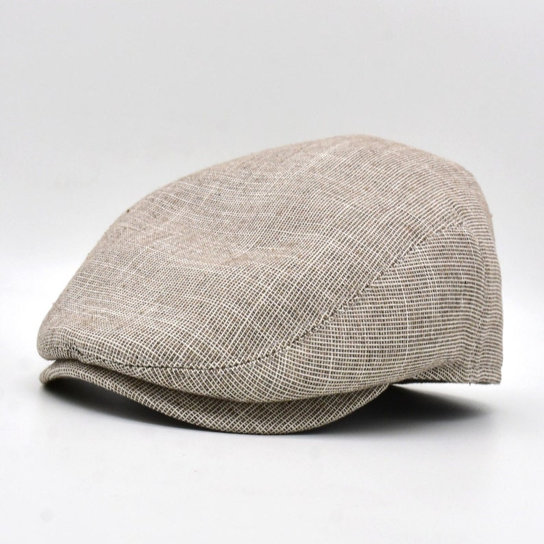 Irish Linen Flat Cap: Summer Newsboy Hat, Peaky Blinders Style - Etsy