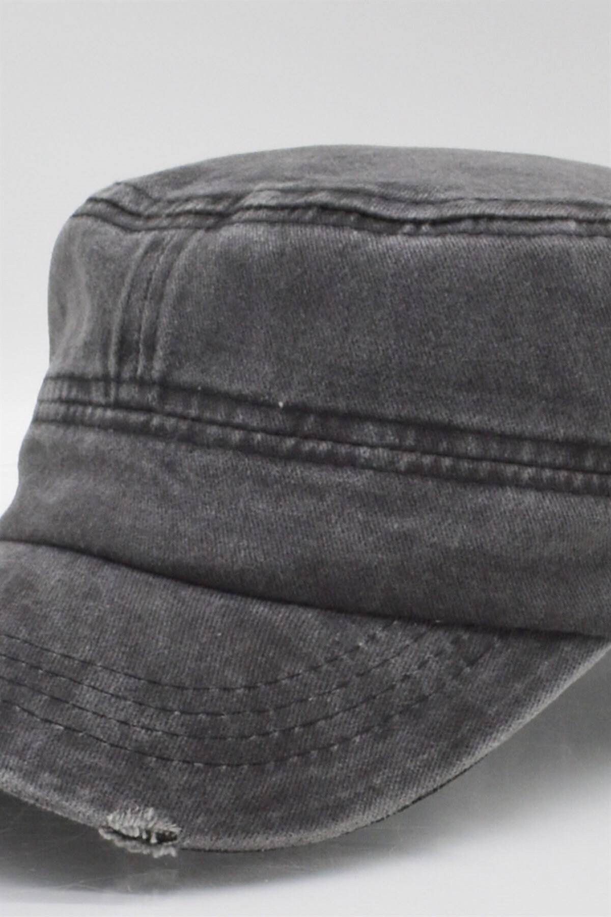Washed Cotton Military Cap: Army Style Denim Hat - Etsy