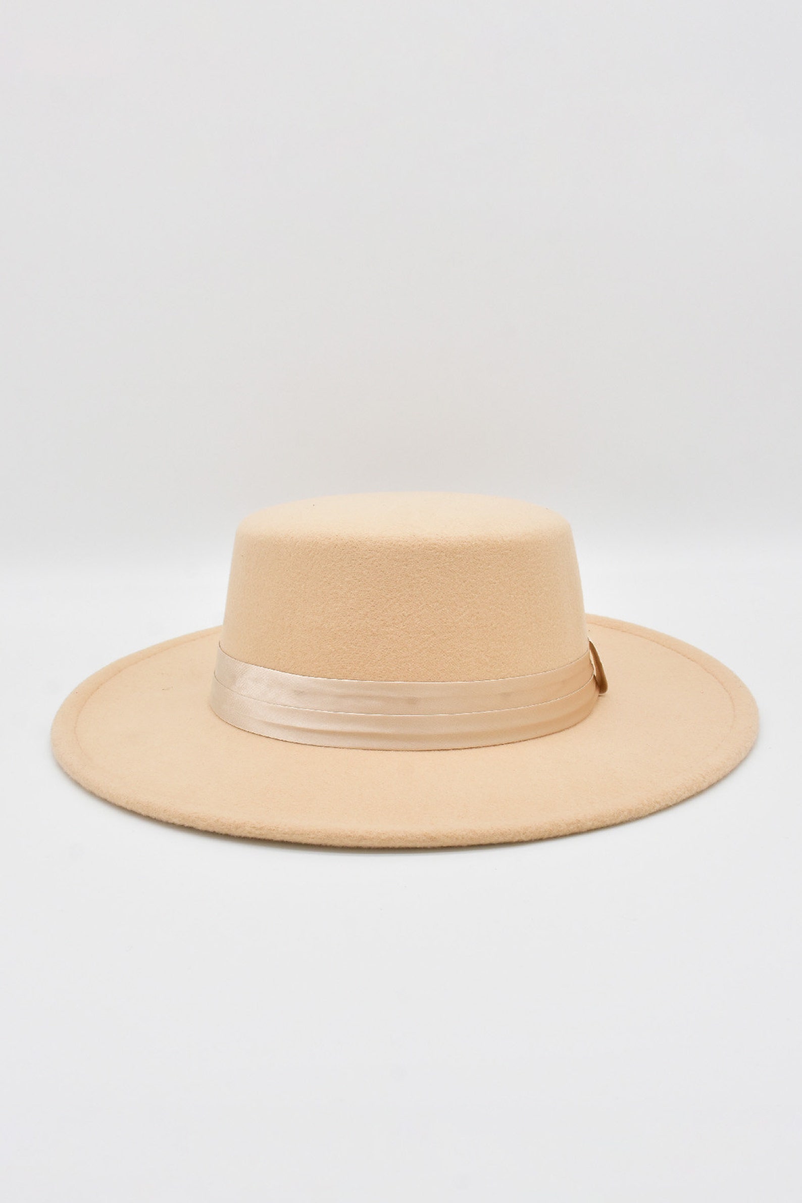 Beige Winter Boater Hat Classic Wide Brim Hat Women Beige - Etsy