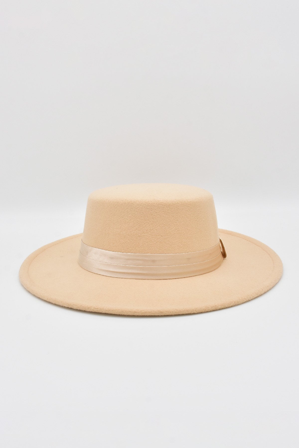 Beige Winter Boater Hat Classic Wide Brim Hat Women Beige - Etsy