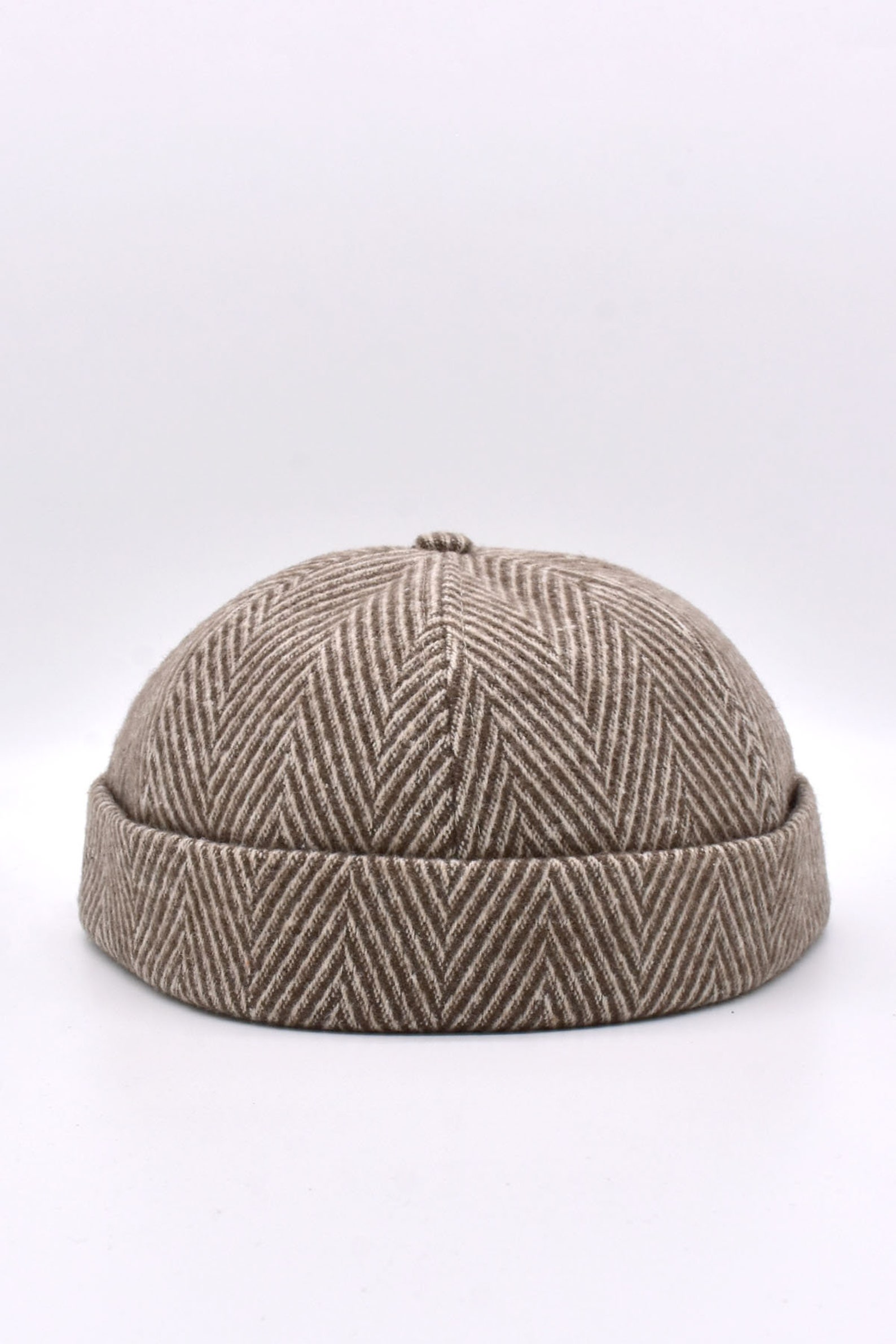 Women Winter Docker Hat Brown | Minimal Beanie Cap | European Style ...