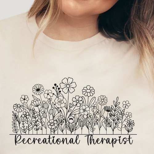 Recreational Therapy Shirt Recreational Therapist Heart RT - Etsy