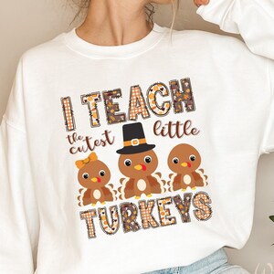 Retro Teacher Thanksgiving Sweatshirt,teacher Thankful Shirt,teach ...