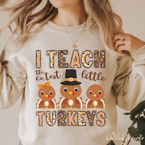 Retro Teacher Thanksgiving Sweatshirt,thankful Teacher Shirt,teach ...