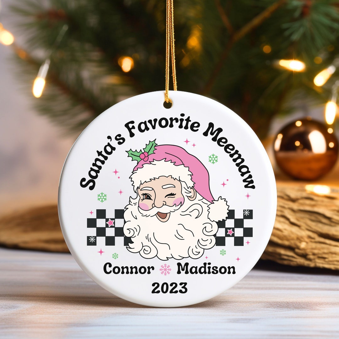 Personalized Meemaw Christmas Ornament,custom Meemaw Gift With ...