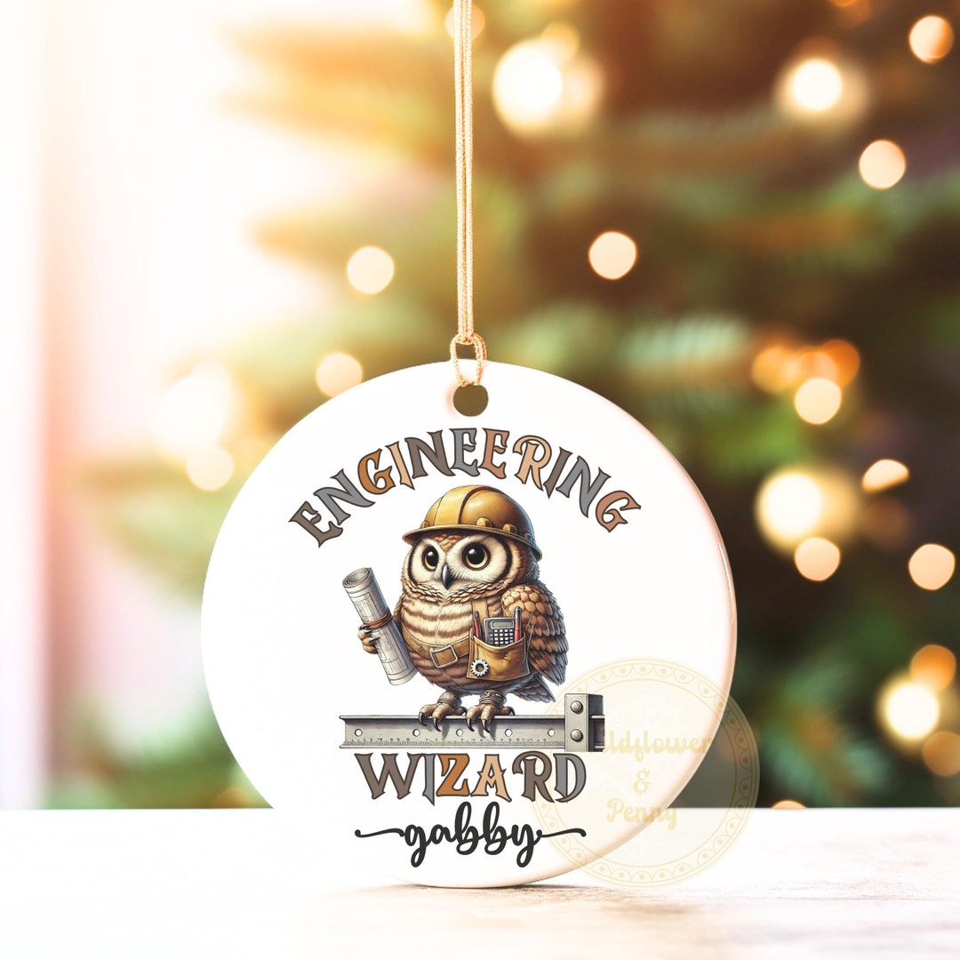 Personalized Engineer Ornament,custom Engineering Gift,christmas Gift ...