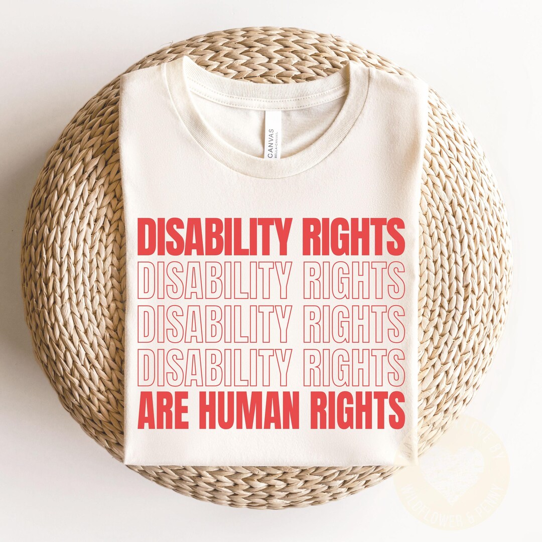 Inclusive Shirt, Disability Rights Are Human Rights Shirt, Hidden ...