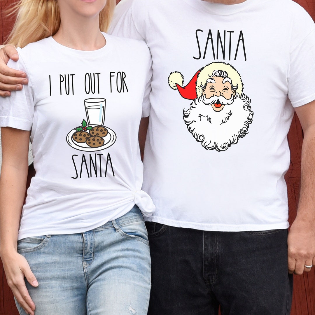Christmas Couples Shirts, I Put Out for Santa Shirt, I'm Santa Shirt ...