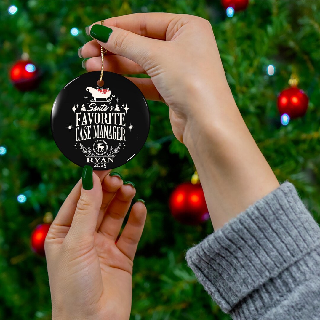 Personalized Case Manager Christmas Ornament,case Manager Christmas ...