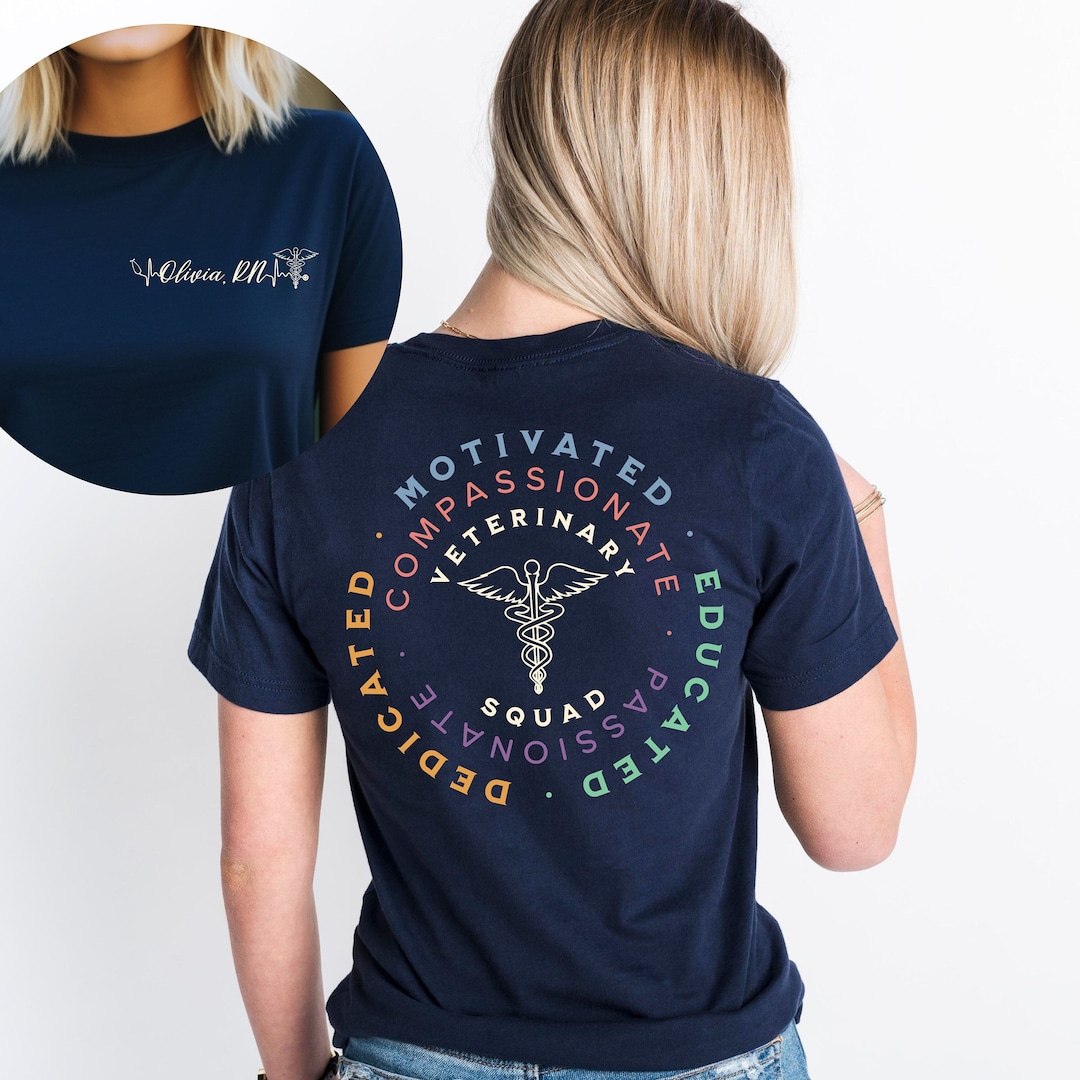 Personalized Veterinary Squad Shirt,vet Tech Shirt,vet Nurse,vet ...