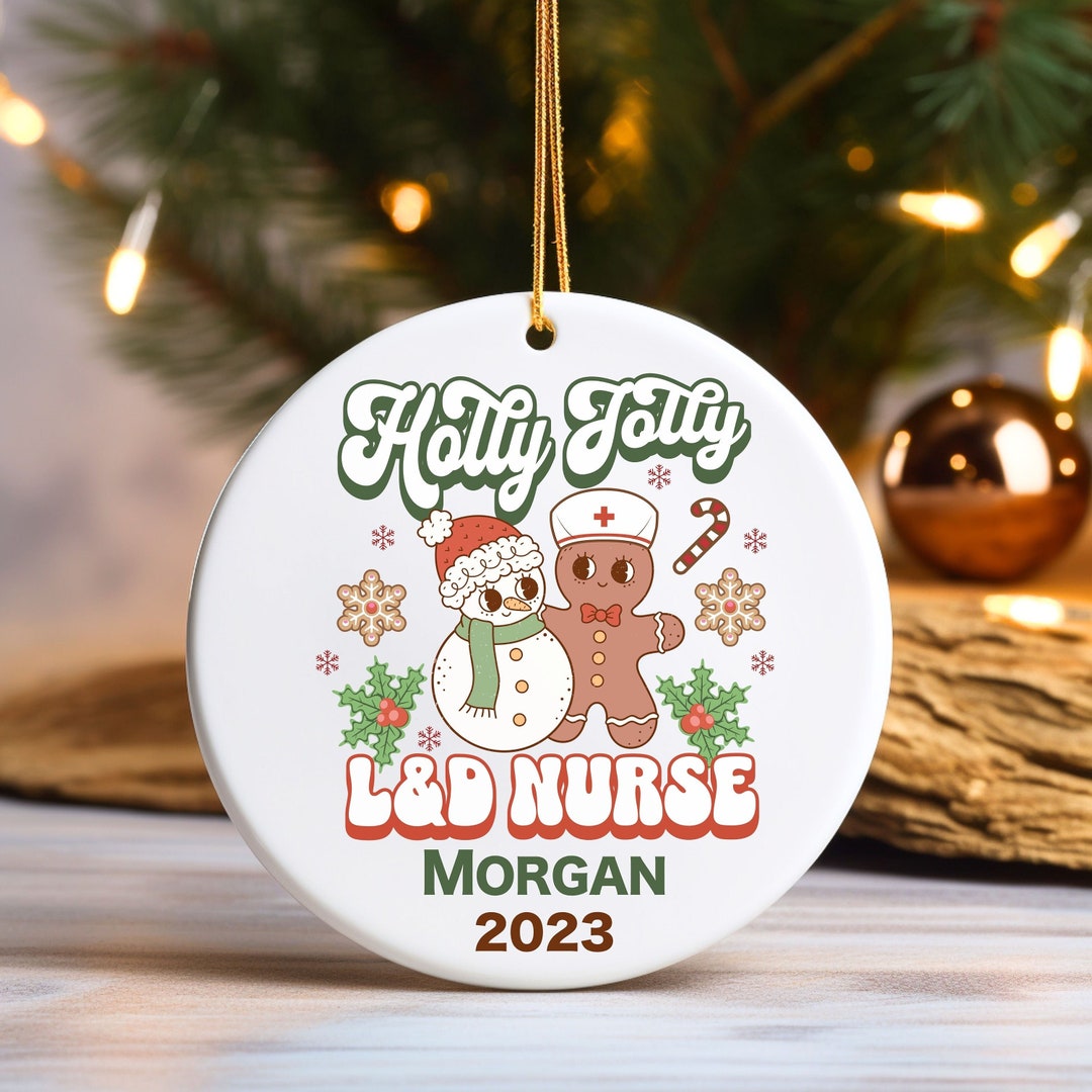 Personalized Labor and Delivery Nurse Ornament,christmas Gift for L&D ...