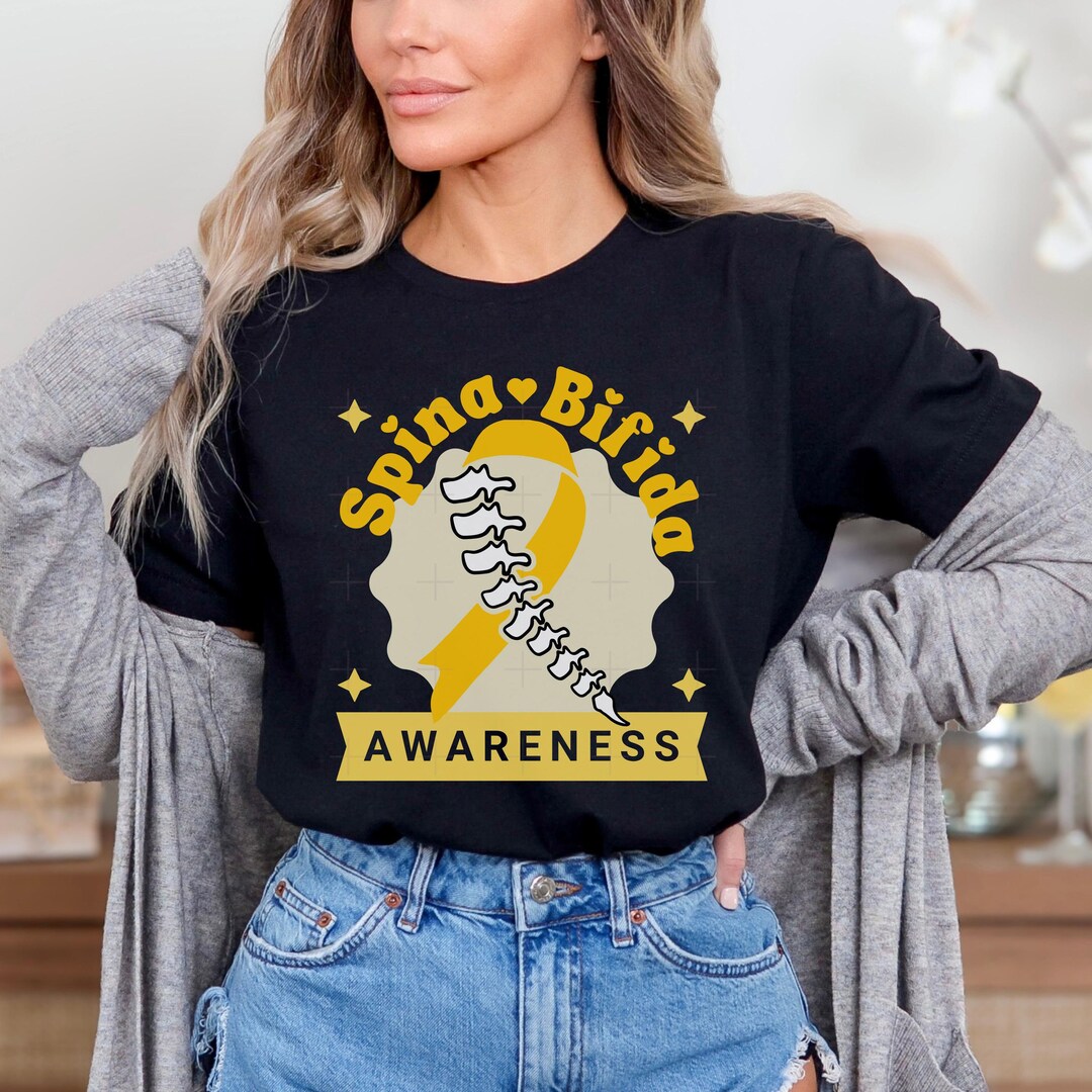 Spina Bifida Awareness Shirt - Warrior & Support Squad Tee - Spina ...