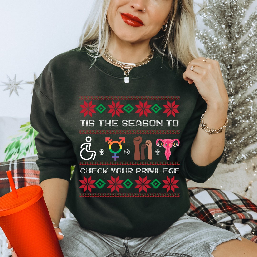 Equal Rights Sweatshirt, Ugly Holiday Christmas Sweater, Liberal ...
