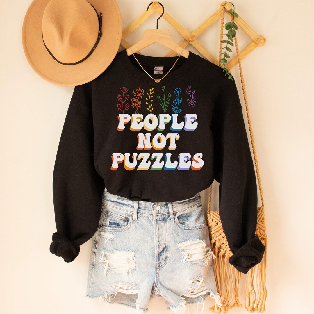 People Not Puzzles Inclusion Shirt Neurodiversity Shirt Autism Mom ...