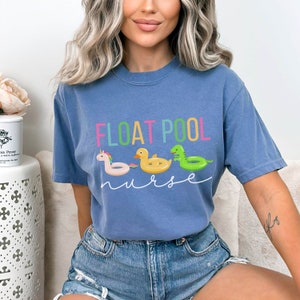 Retro Nurse Shirt, Float Pool Nurse Tee, Funny Registered Nurse Shirt ...