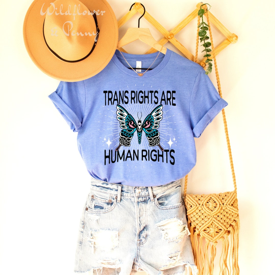 LGBTQIA Shirt, Trans Rights Are Human Rights Shirt, Gay Ally Tshirt ...