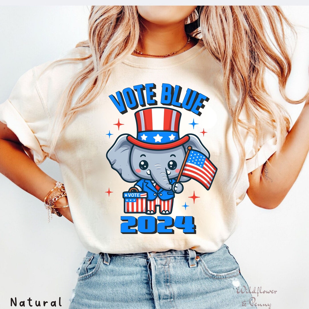 Vote Tshirt, Vote Blue Shirt,custom Vote Shirt,2024 Election Shirt ...