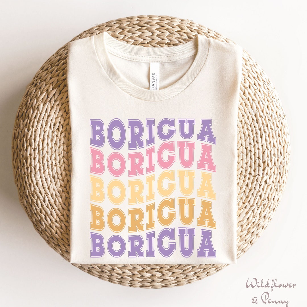 Boricua Shirt,puertoriqueña, Puerto Rico,puerto Rican T-shirt,puerto ...
