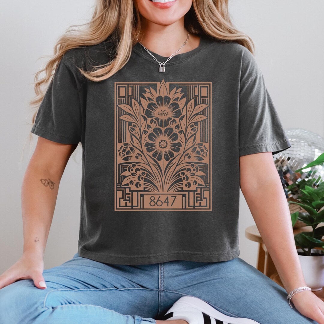 Boxy Tee Subtle Anti Trump Shirt,8647, Floral Feminist Comfort Colors ...