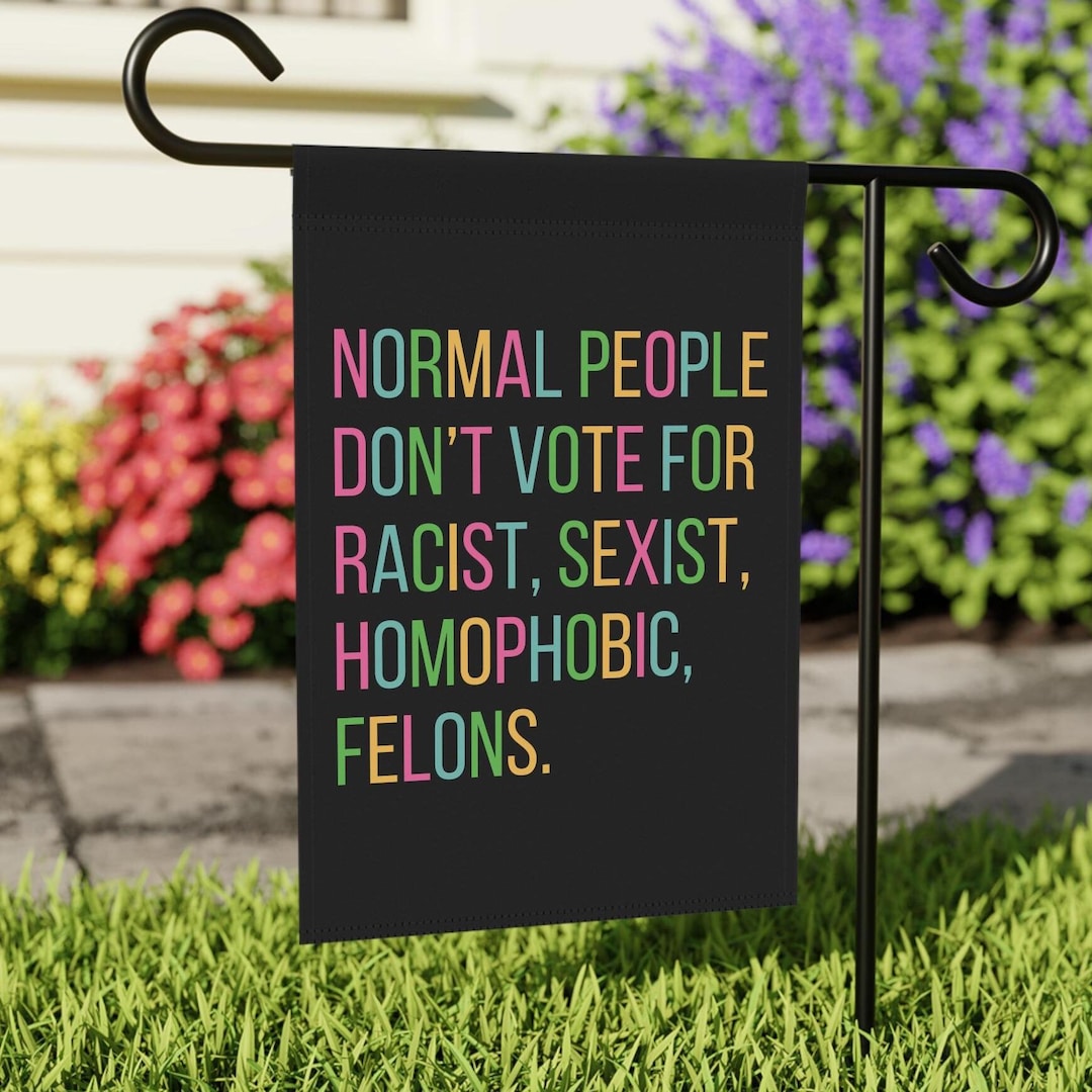 Social Justice Yard Sign,liberal Values Outdoor Sign, Anti-trump Garden ...