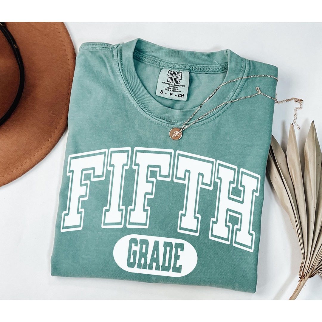Comfort Colors® Fifth Grade Teacher Shirt,5th Grade Teacher Shirt, 5th ...