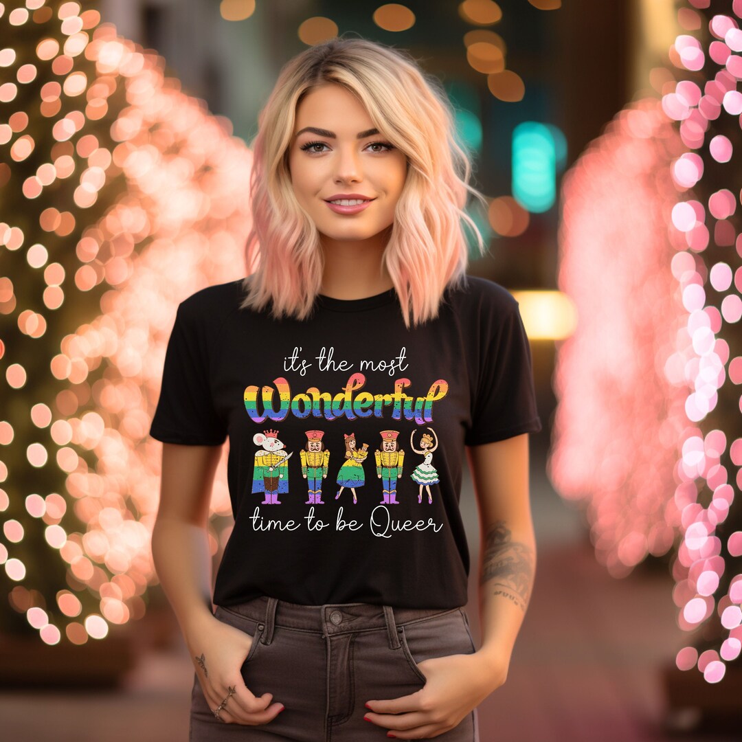 Lgbt Gay Queer Christmas Gift Shirt, Rainbow Christmas Shirt, Pride ...