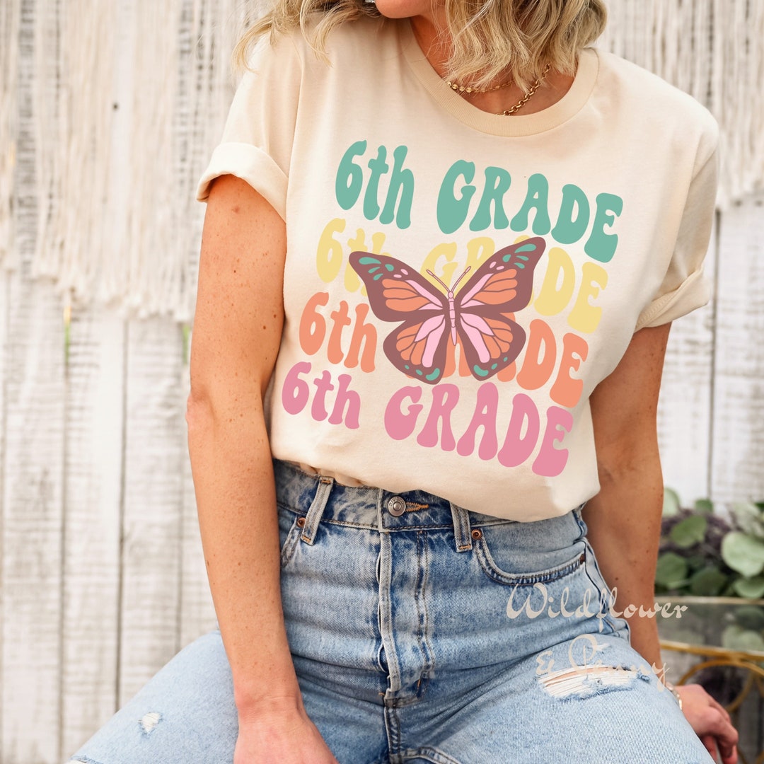 Sixth Grade Teacher Shirt, Retro Teacher, 6th Grade Team Teacher T ...