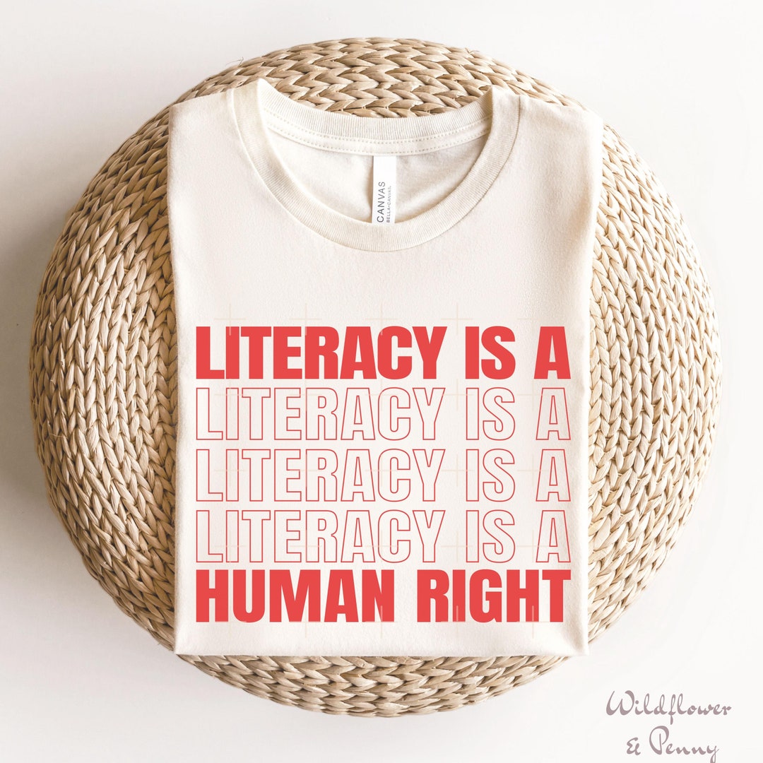 Literacy Shirt,reading Shirt for Women,literacy Social Justice,teacher ...