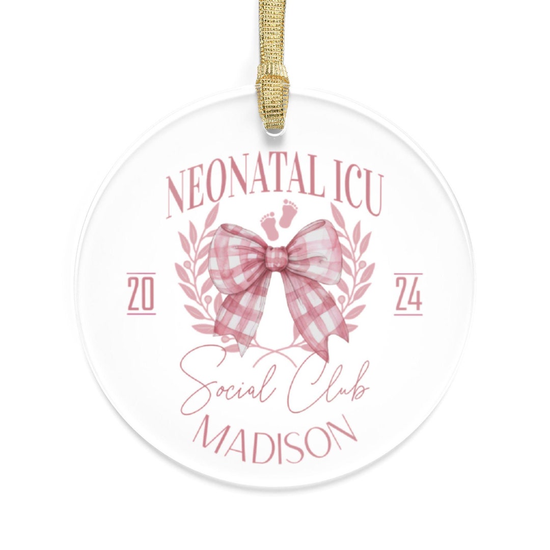 Personalized NICU Nurse Christmas Ornament Gift,custom Nicu Ornament ...