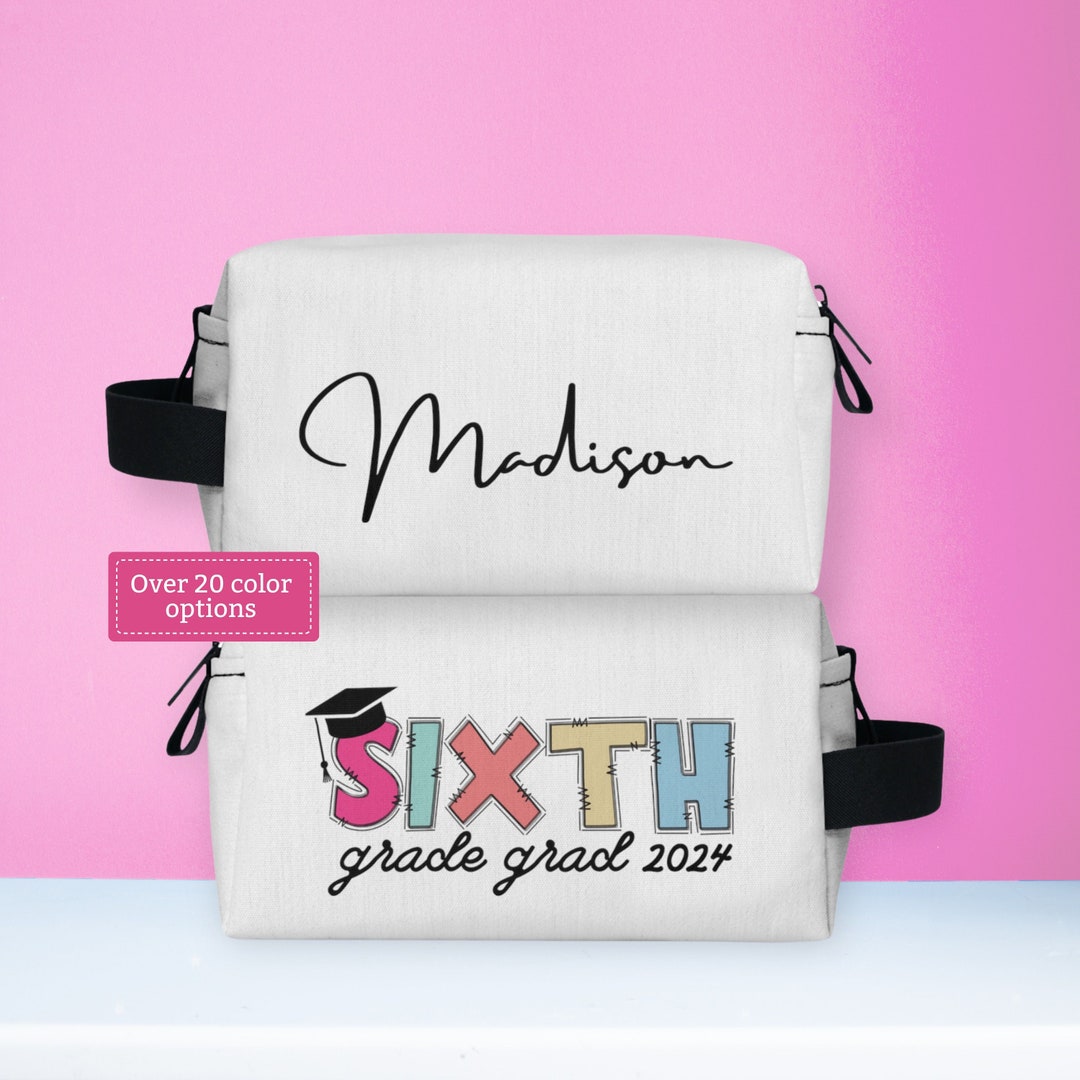 Sixth Grade Graduation Gift,custom Makeup Bag,6th Grade Graduation Gift ...
