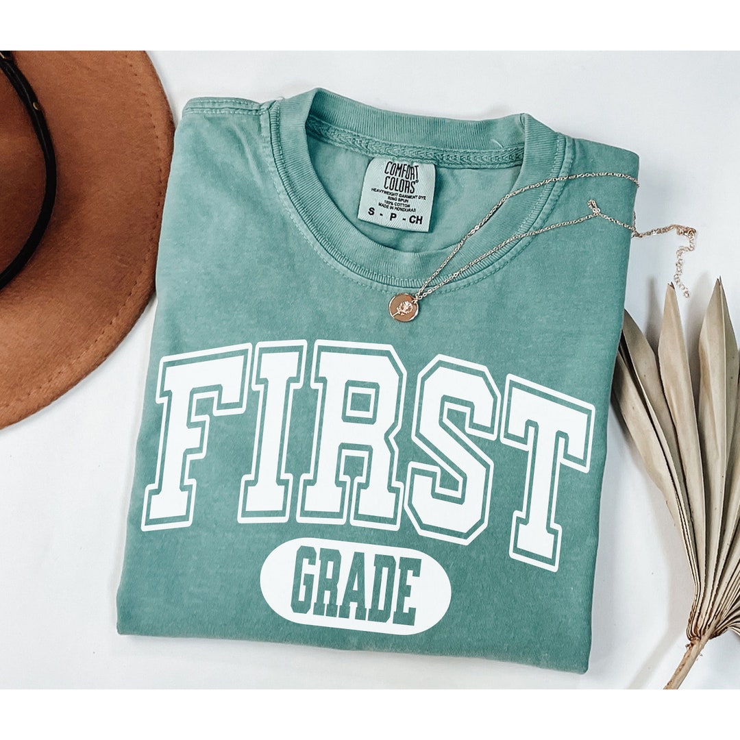 Retro First Grade Teacher Shirt,1st Grade Teacher Shirt,comfort Colors ...
