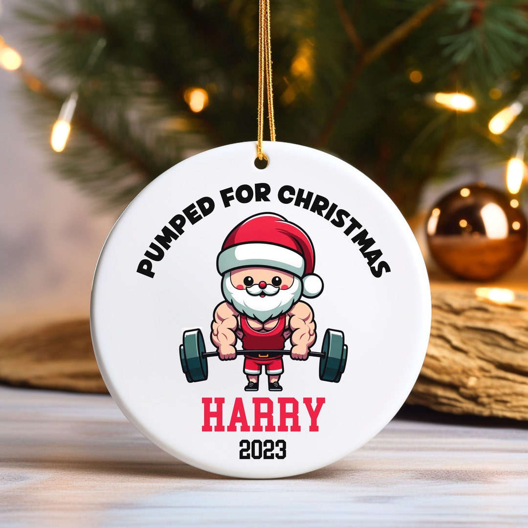 Weight Lifting Ornament,powerlifter, Weightlifter, Gym Rats Rat,merry ...