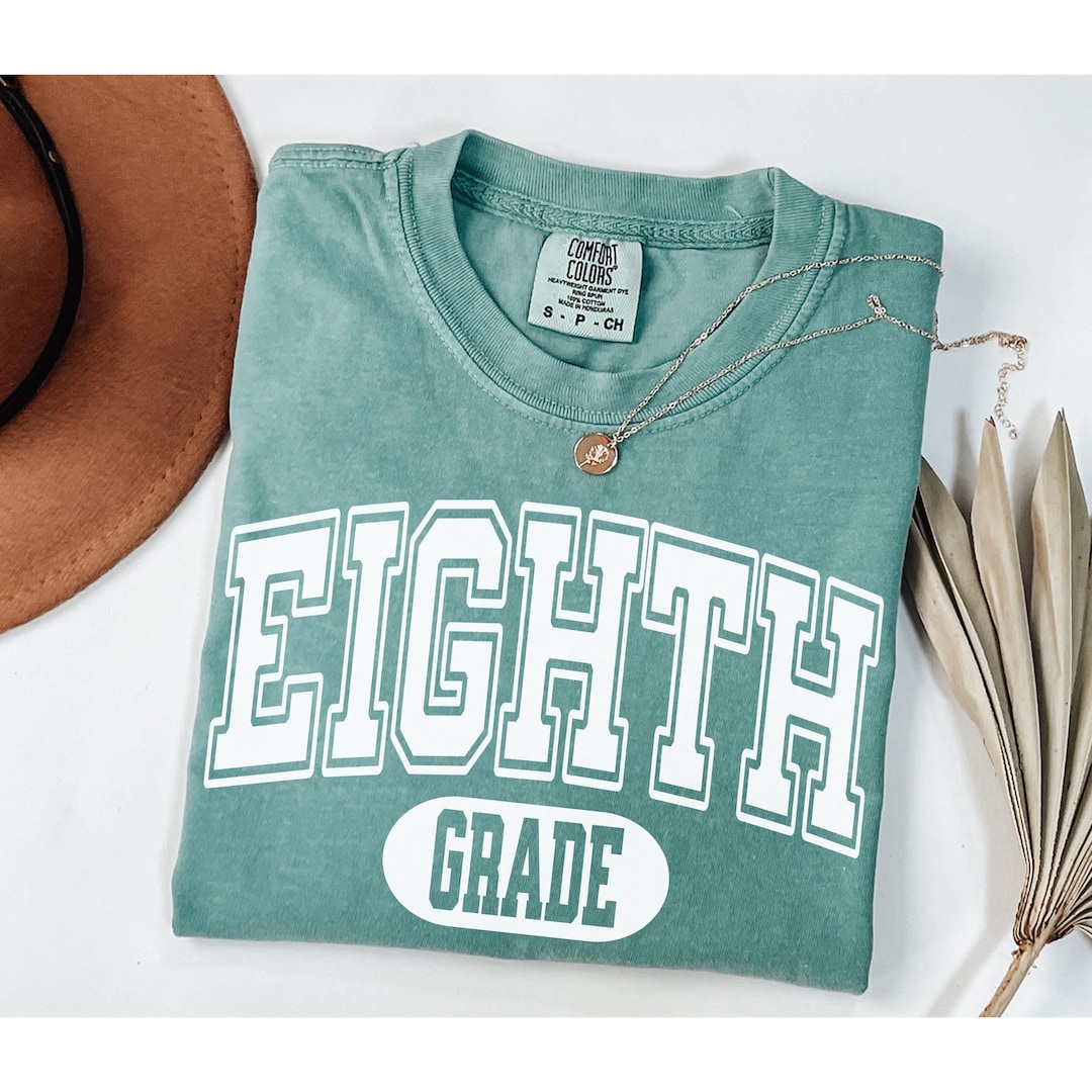 Comfort Colors 8th Grade Teacher T-shirt, Middle School Tee - Etsy UK
