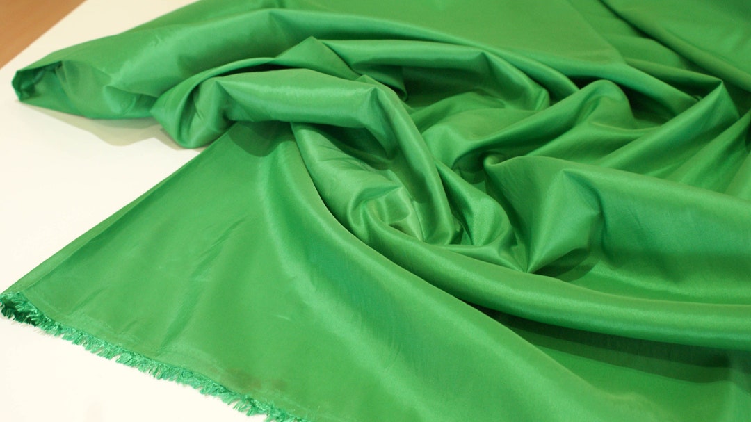CLEARANCE SALE Taffeta Fabric Light Green Two Tone Taffeta Fabric ...