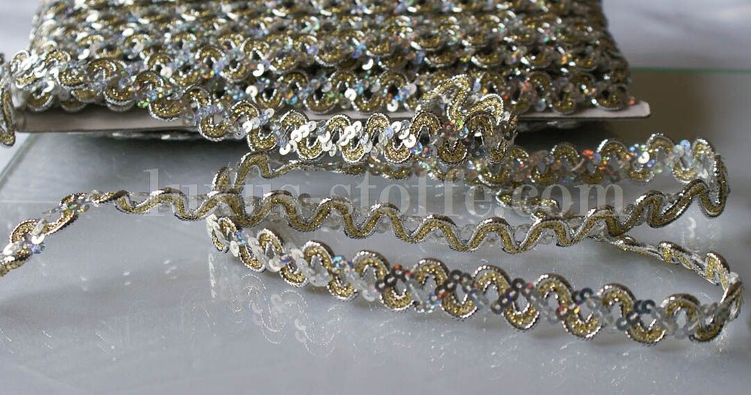 CLEARANCE SALE Noble Border Silver Gold Sequins Border Medieval Border ...