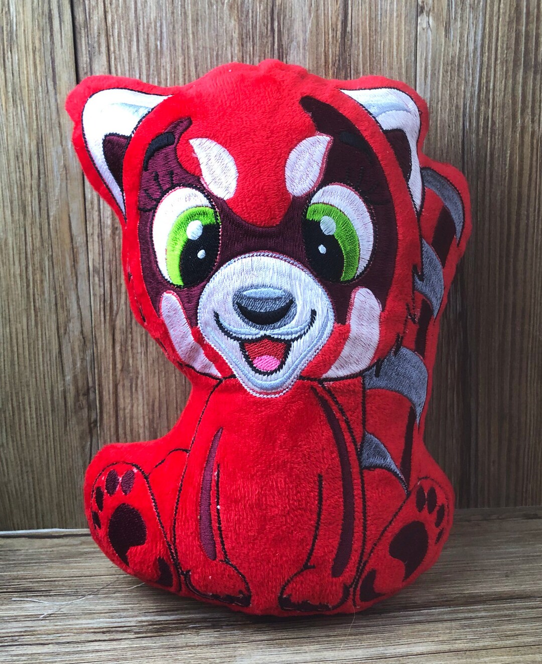 Embroidery File ITH Panda Red Pitt for Frame 20 X 30 Cm, Machine ...