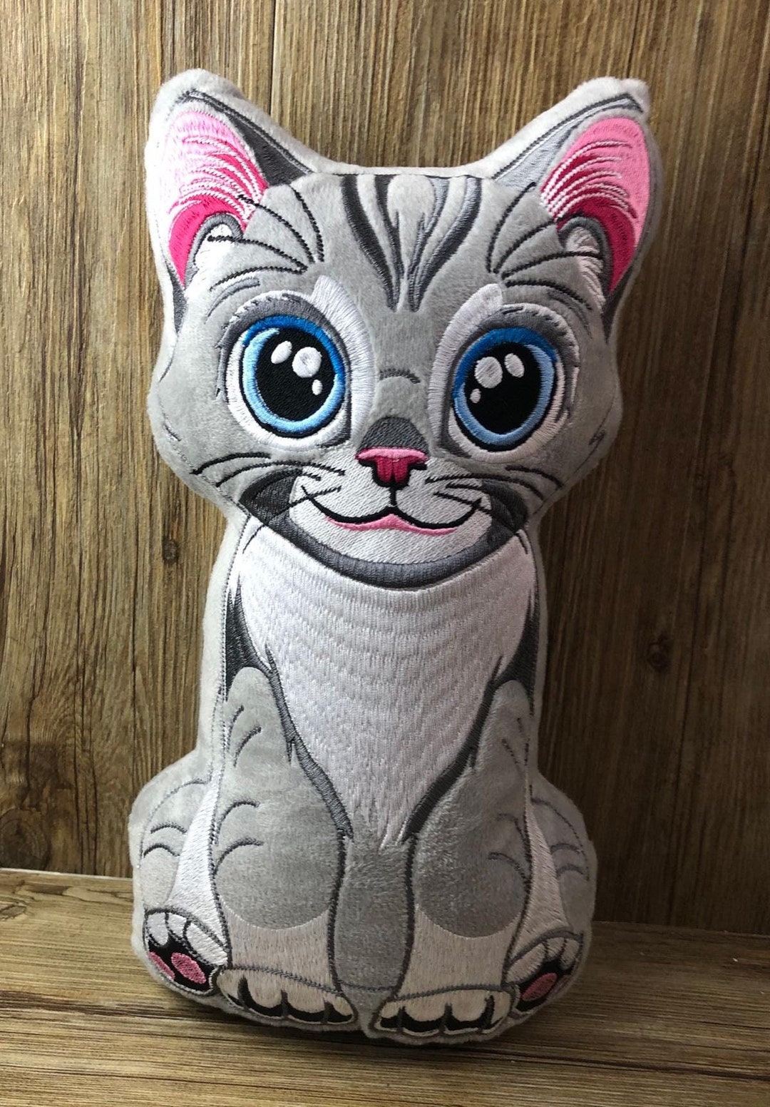 ITH Plush Toy "morle the Cat" | for 20x30 Hoops | In-the-hoop Plushie ...