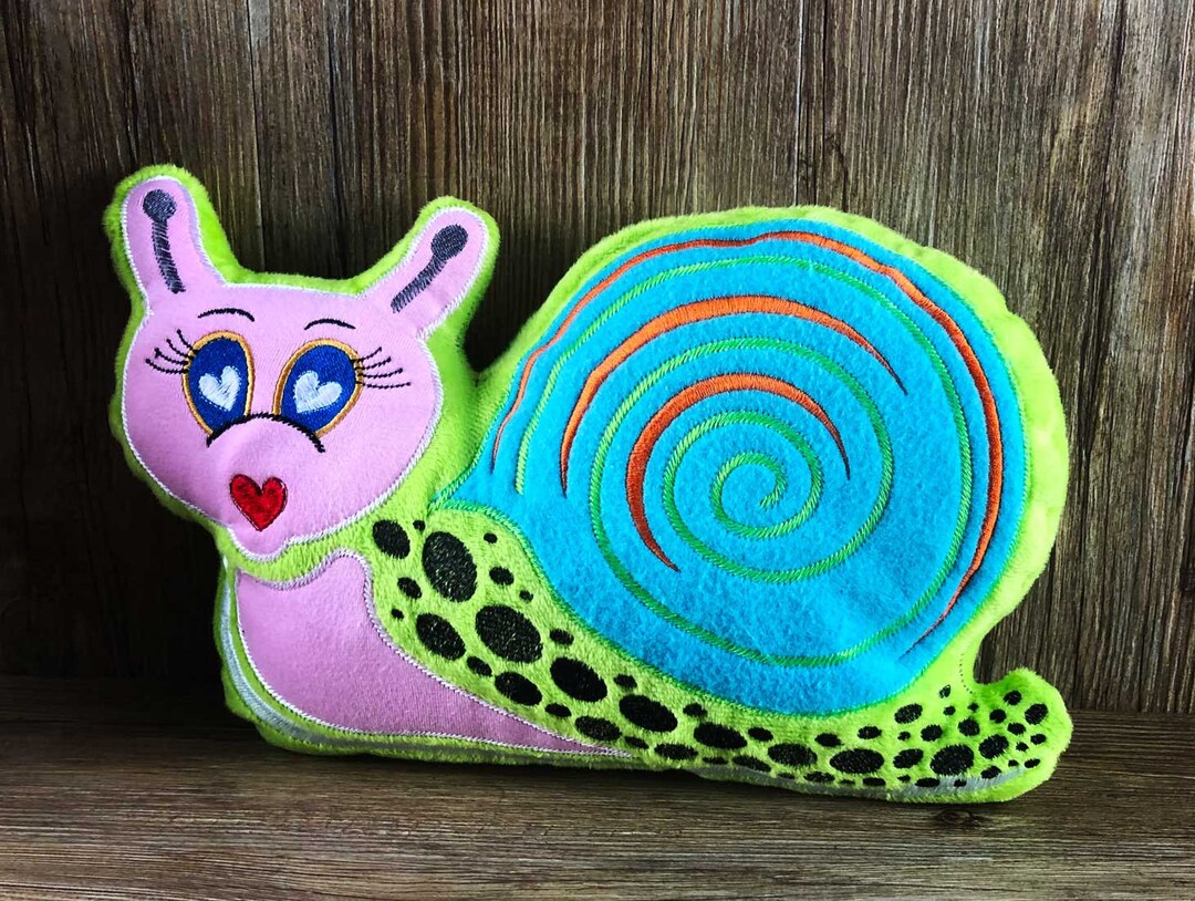 Embroidery File ITH Snail MATILDA for 20×30 Cm, Machine Embroidery, ITH ...