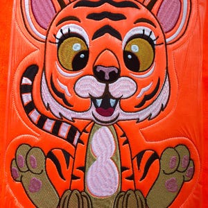 Embroidery File ITH Tiger Lilli for Frame 16 X 26 Cm, Machine ...