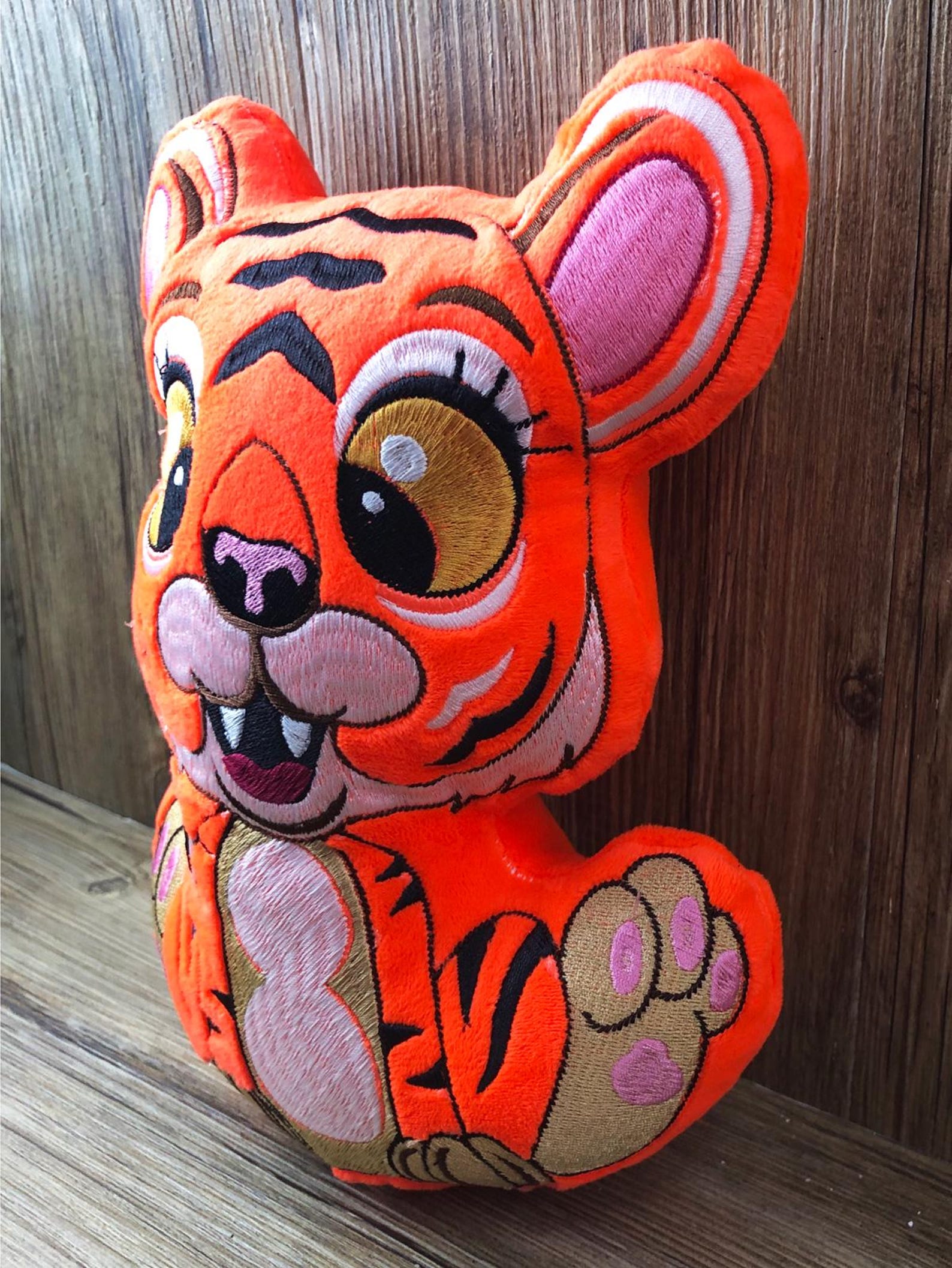 Embroidery File ITH Tiger Lilli for Frame 16 X 26 Cm, Machine ...