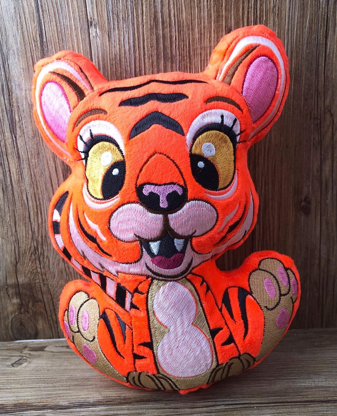 Embroidery File ITH Tiger Lilli for Frame 20 X 30 Cm, Machine ...