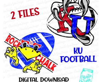 Ku Svg Football - Etsy